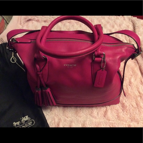 Coach | Bags | Coach Pink Tote Purse Bag | Poshmark